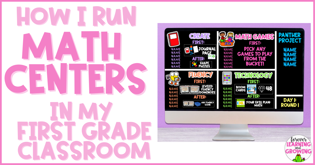 How I Run Math Centers in My First Grade Classroom - Forever Learning ...