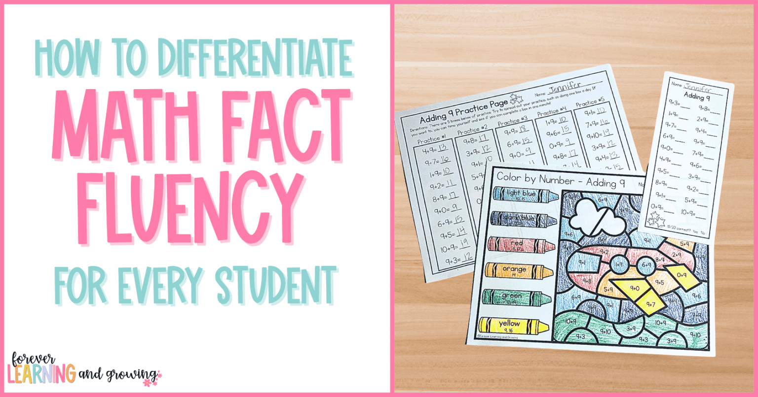 How to Differentiate Math Fact Fluency for Every Student - Forever ...